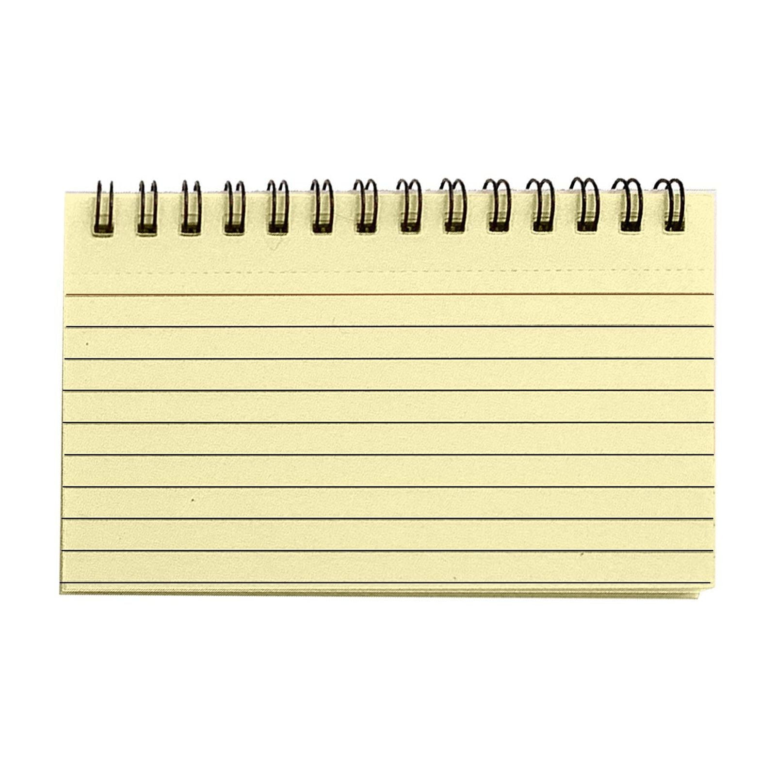 Spiral Bound Ruled Index Cards Set, Color-Coded Note Taking Pad for ...