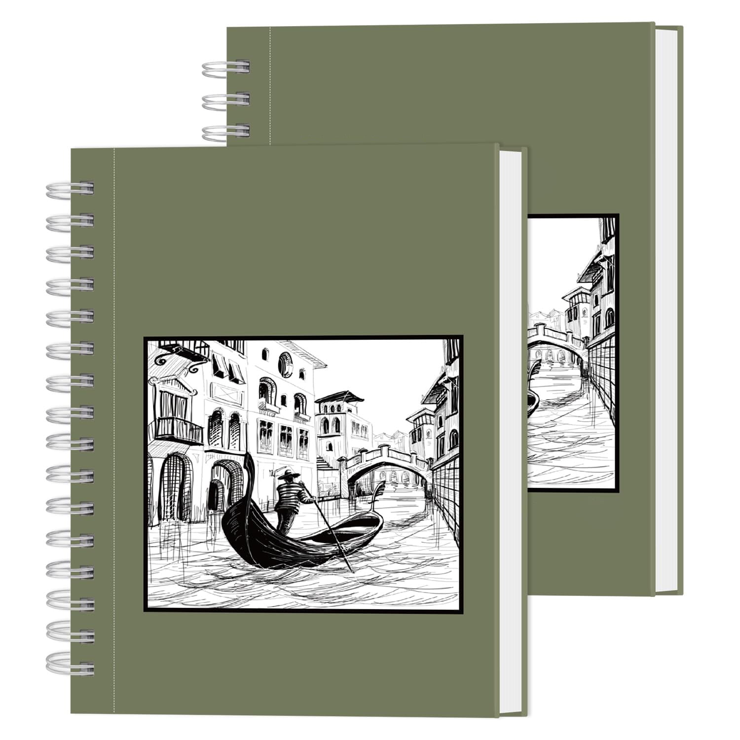 Spiral Bound Sketchbook 5.5x8.5 Inches, 2-Pack Mini Drawing Pad with ...