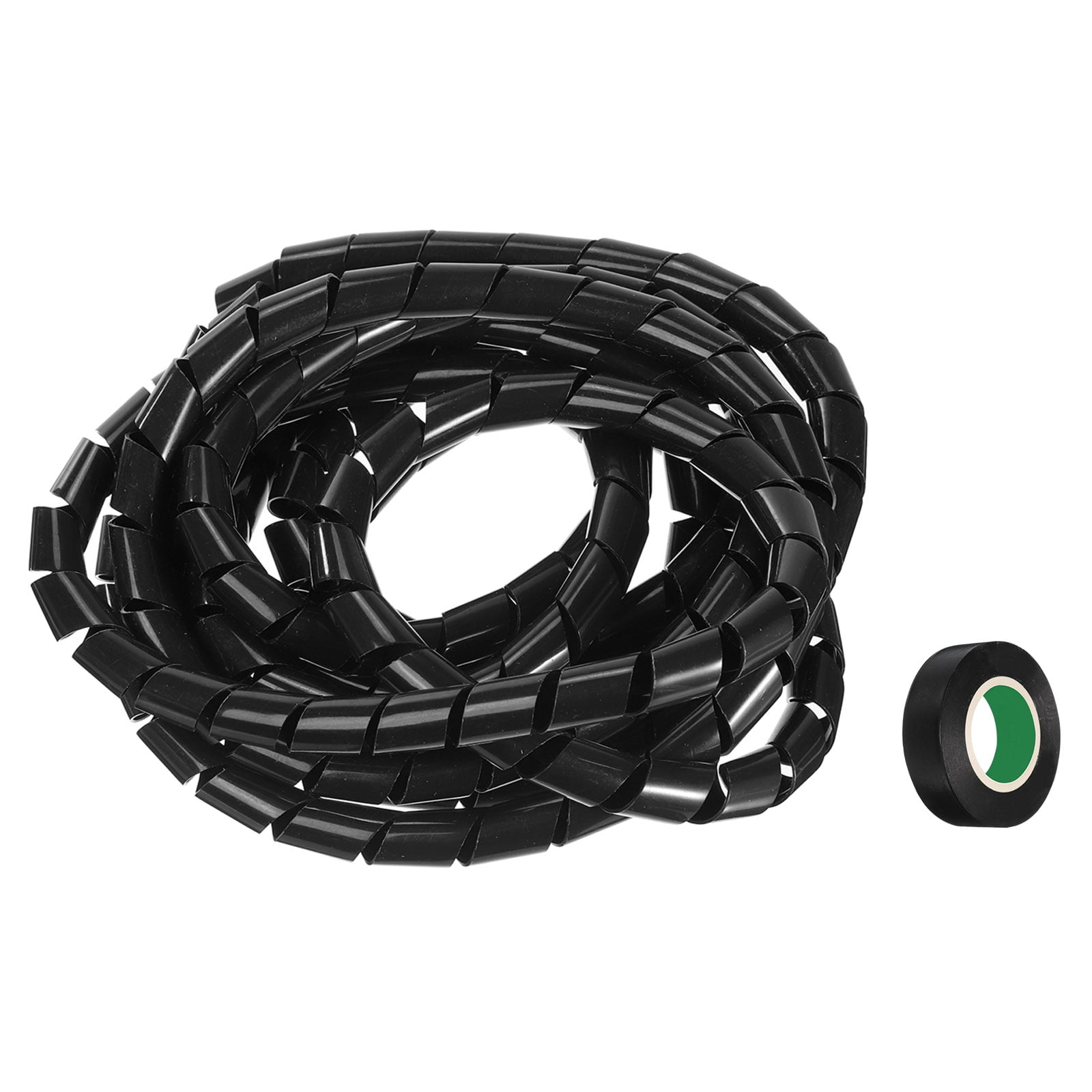 Spiral Cable Wrap 14.8ft 14mm Cable Management Sleeve Cord Organizer ...
