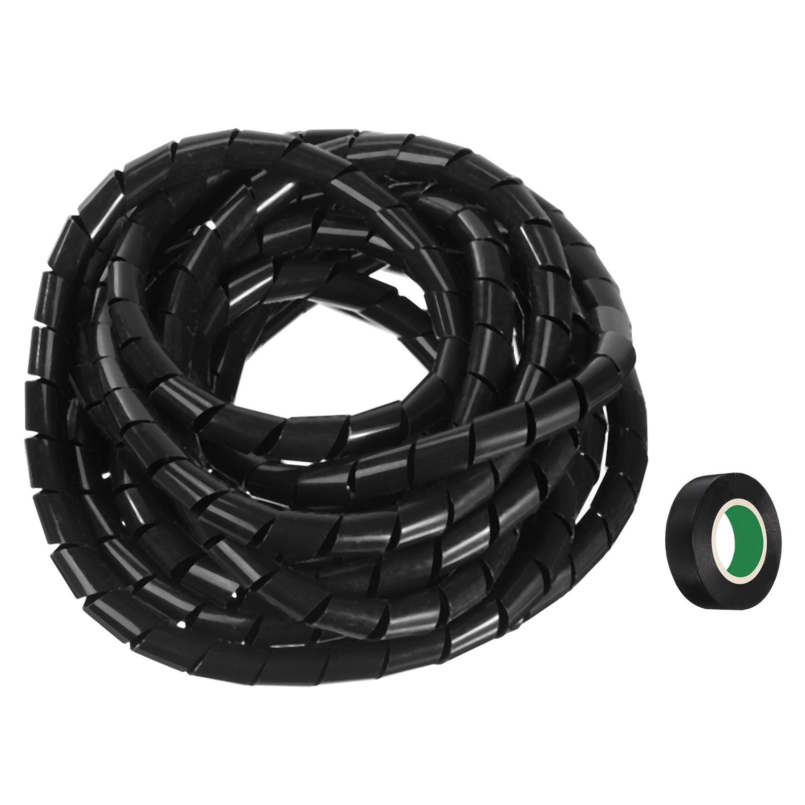 Spiral Cable Wrap 18ft 12mm Cable Management Sleeve Cord Organizer ...
