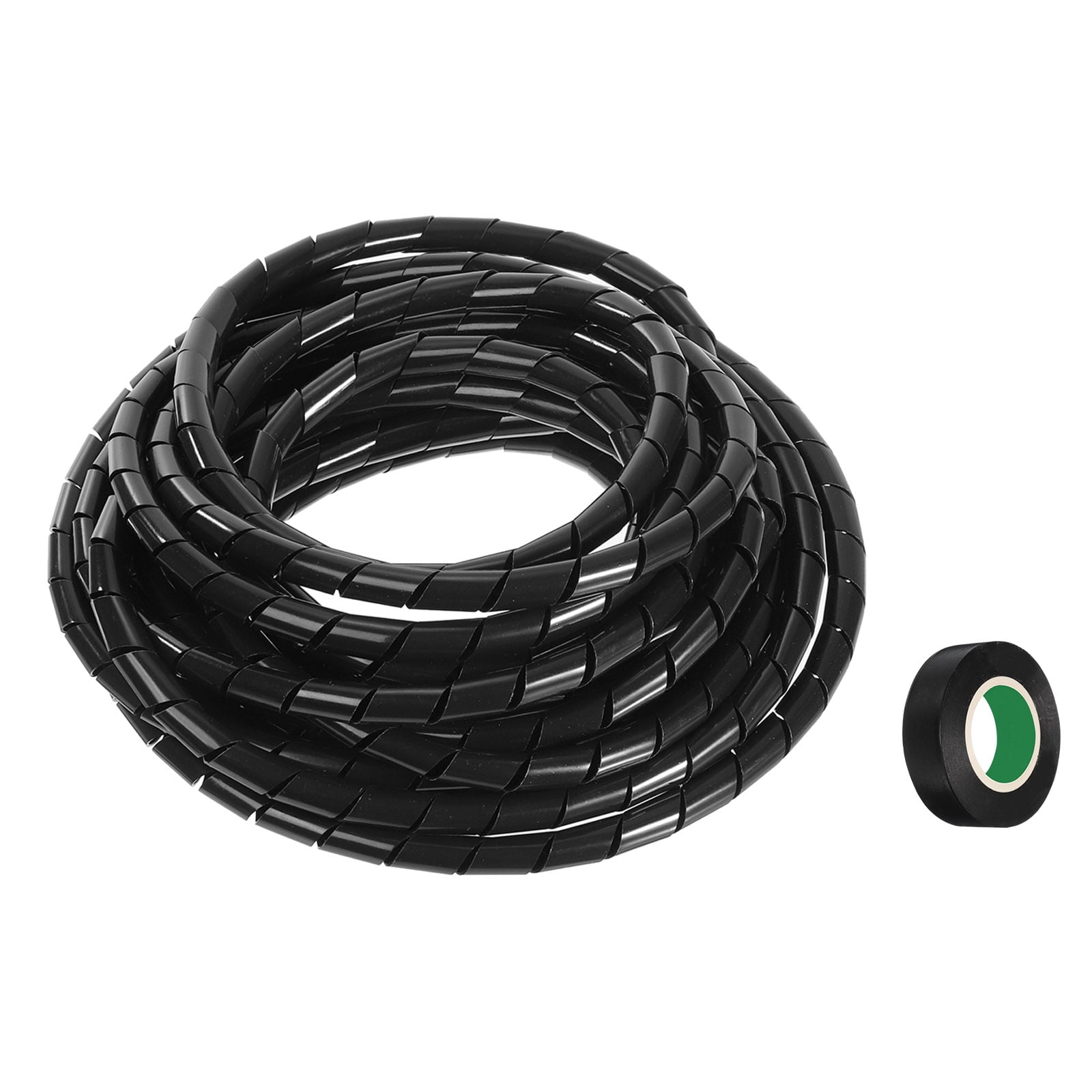 Spiral Cable Wrap 29.5ft 10mm Cable Management Sleeve Cord Organizer ...