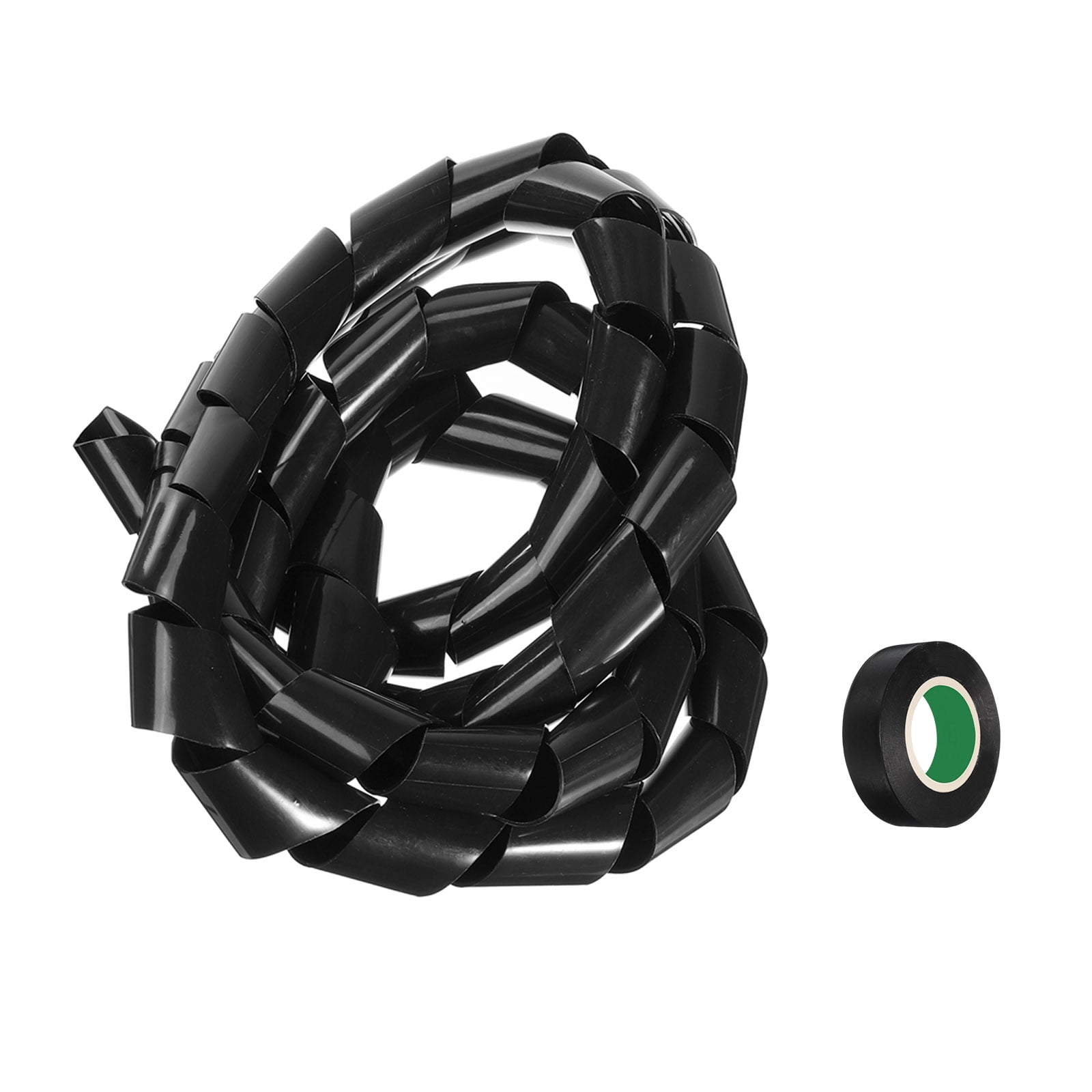 Spiral Cable Wrap 6.6ft 25mm Cable Management Sleeve Cord Organizer ...