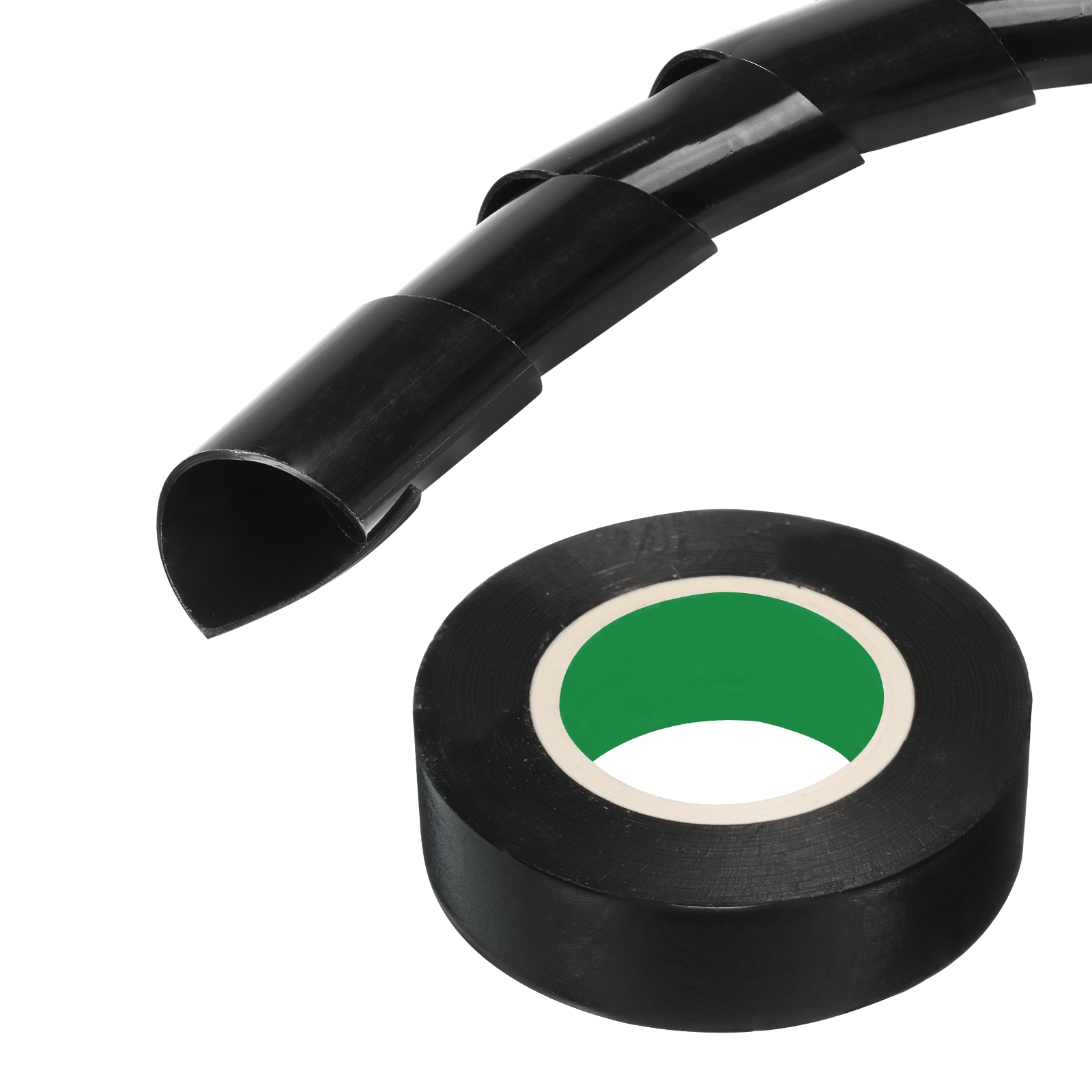 Spiral Cable Wrap 6.6ft 25mm Cable Management Sleeve Cord Organizer ...