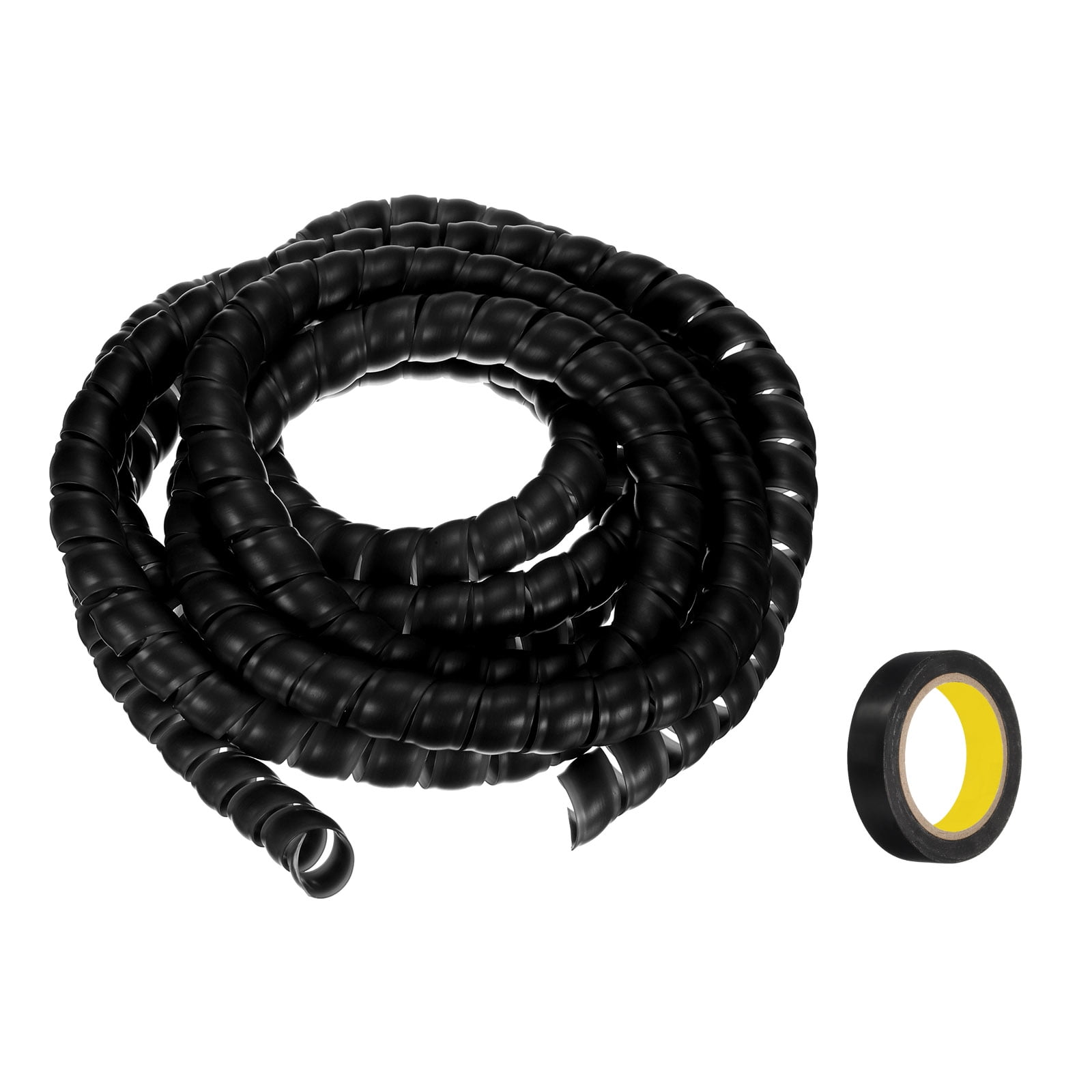 Spiral Cable Wrap 9.8ft 16mm Cable Management Sleeve PP Insulation Cord ...
