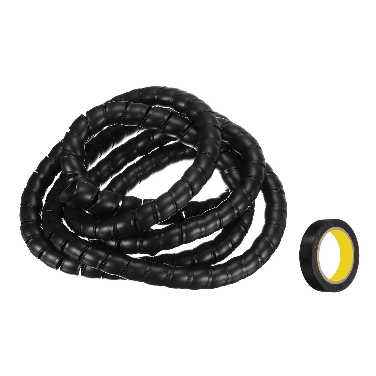 Spiral Cable Wrap 9.8ft 18mm Cable Management Sleeve PP Insulation Cord ...