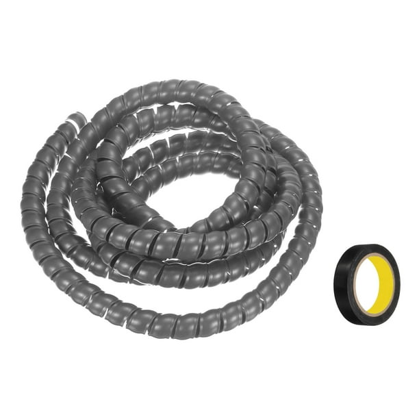 Spiral Cable Wrap 9.8ft 20mm Cable Management Sleeve PP Insulation Cord ...