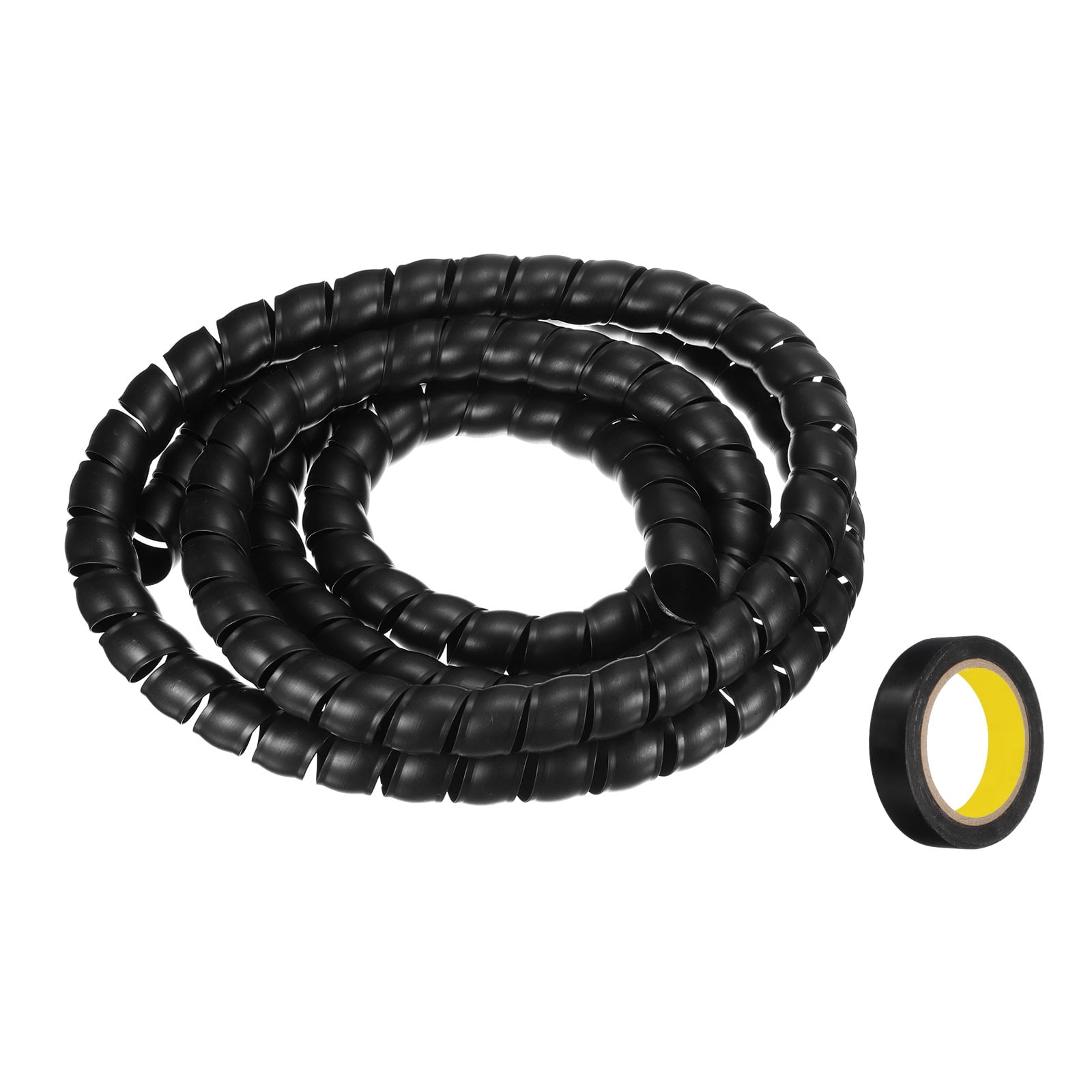 Spiral Cable Wrap 9.8ft 22mm Cable Management Sleeve PP Insulation Cord ...