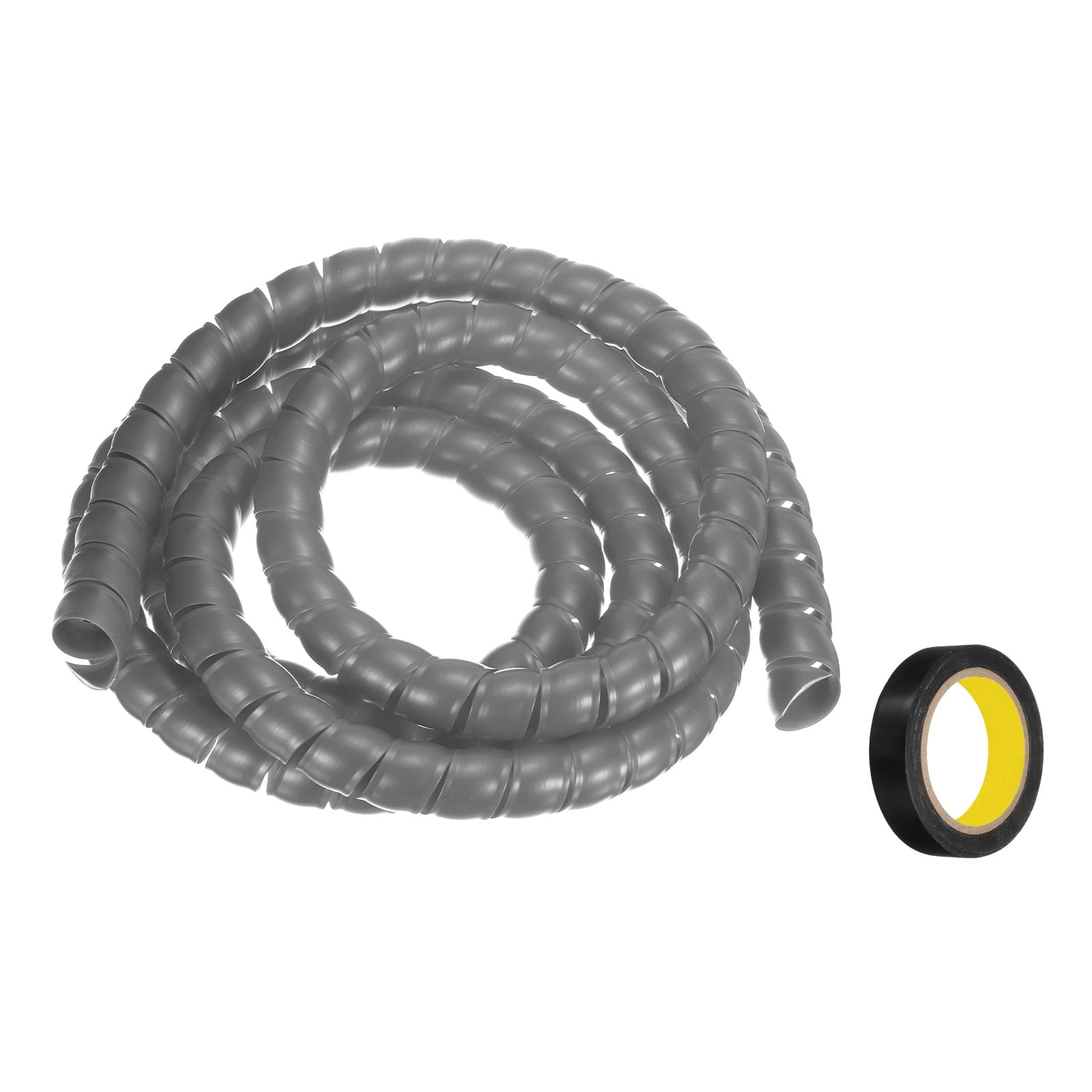 Spiral Cable Wrap 9.8ft 25mm Cable Management Sleeve PP Insulation Cord ...