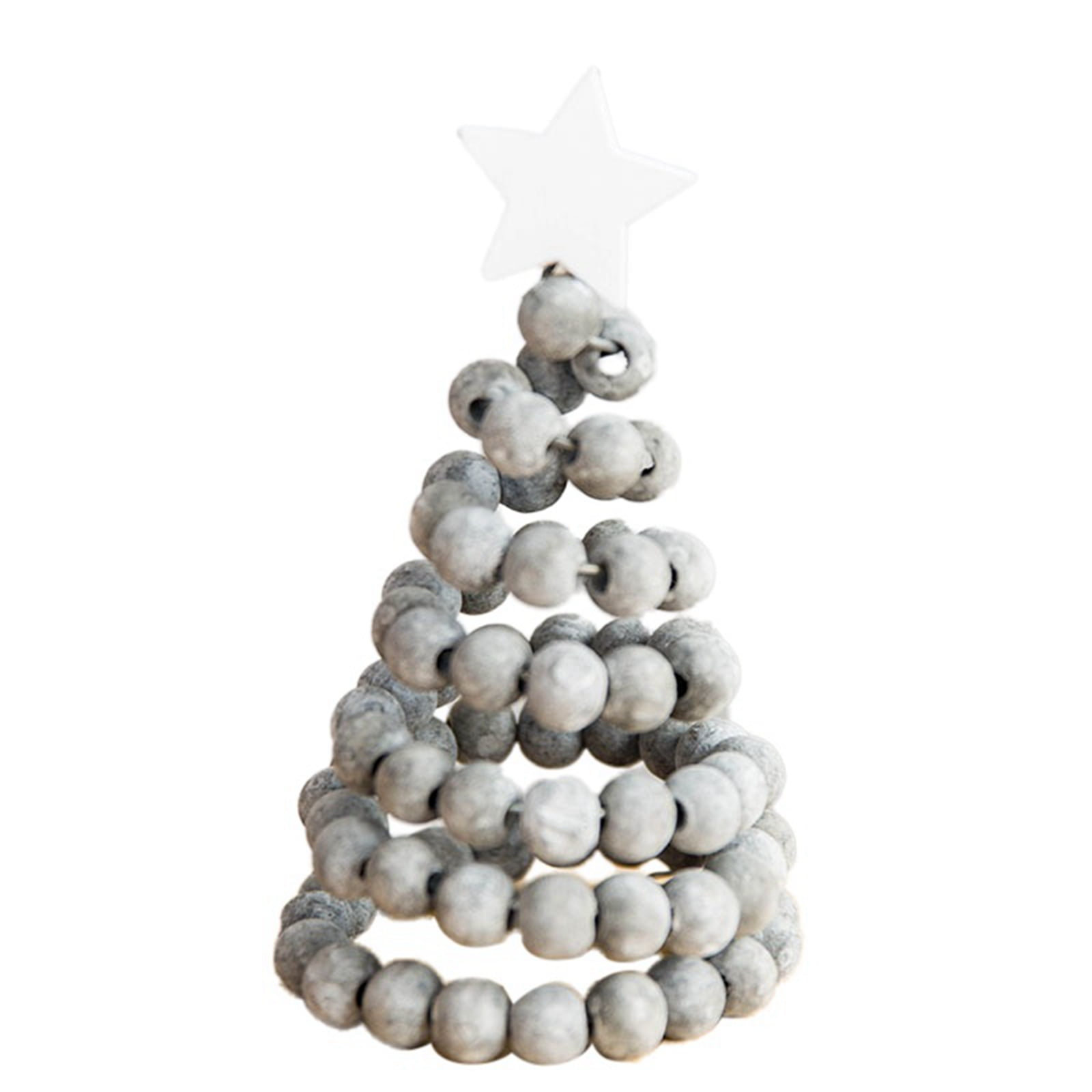 Spiral Christmas Tree Ornaments with Wooden Star Xmas Tree Topper ...