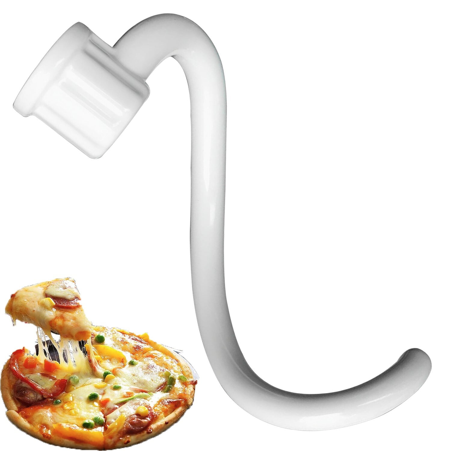 Abter Spiral Coated Metal Dough Hook, Fits 6 Quart Bowl-Lift Kitchenaid ...