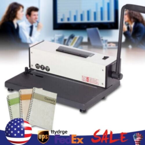 Spiral Coil Binding Machine Electric Based Office Book Paper Spiral ...