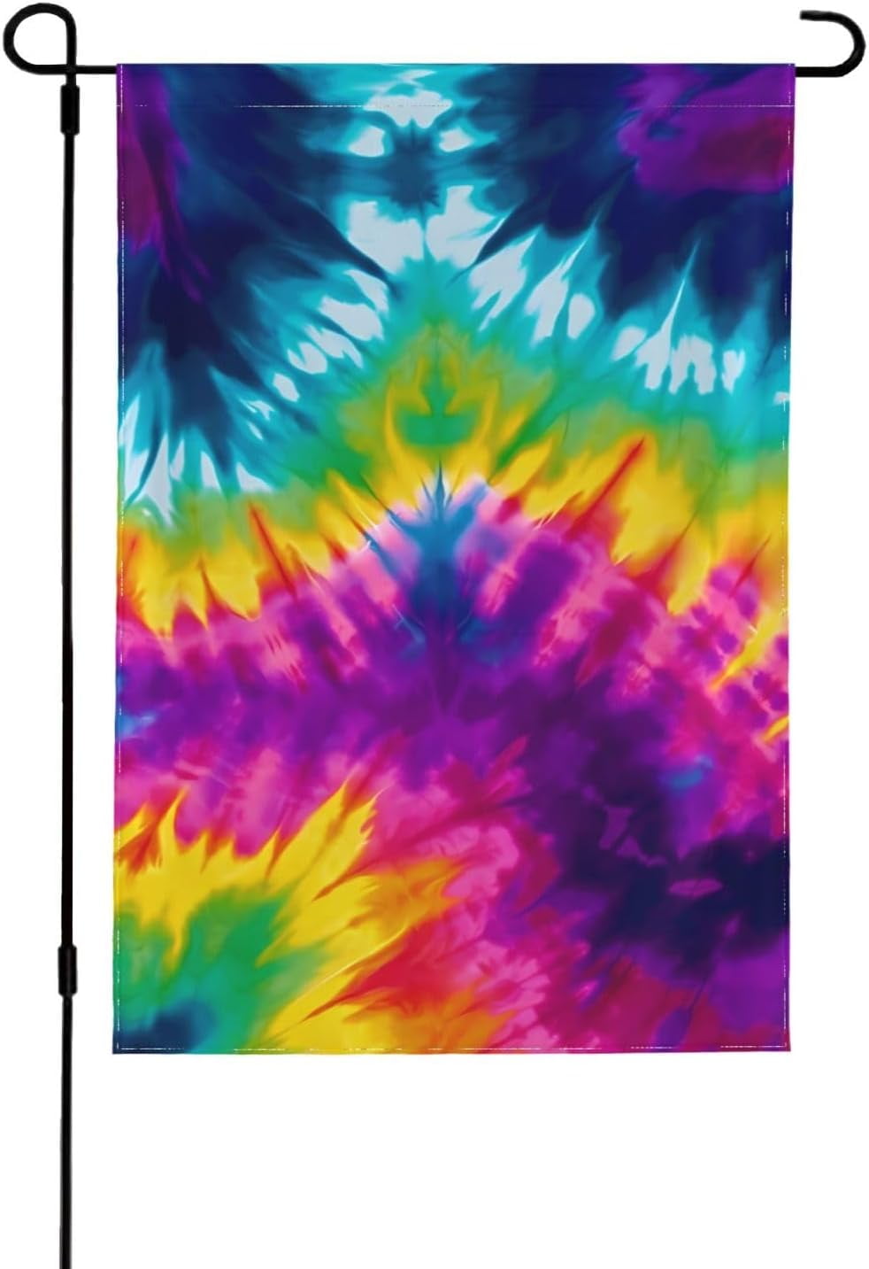 Spiral Colorful Tie Dye Welcome Garden Flags Double Sided House flag ...
