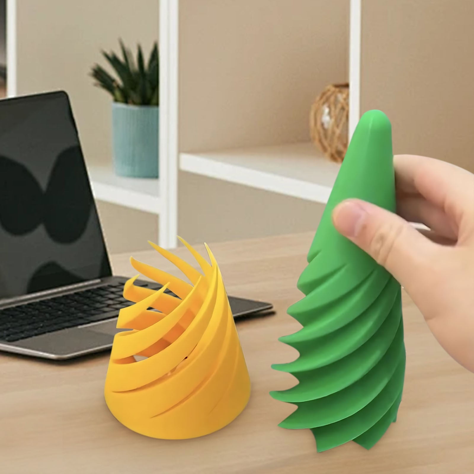 Spiral Cone Fidget Toy, The Impossible Cone, Impossible Pyramid ...