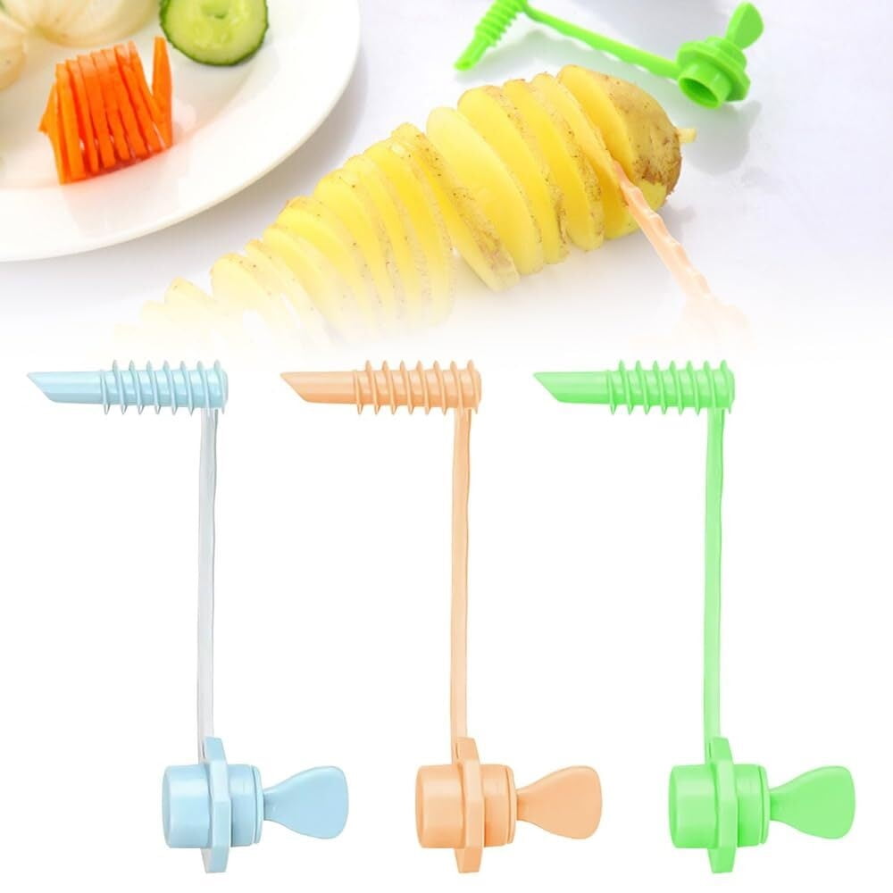 Spiral Cutter, 2025 New Potato Vegetable Spiral Cutter Hand Slicer ...