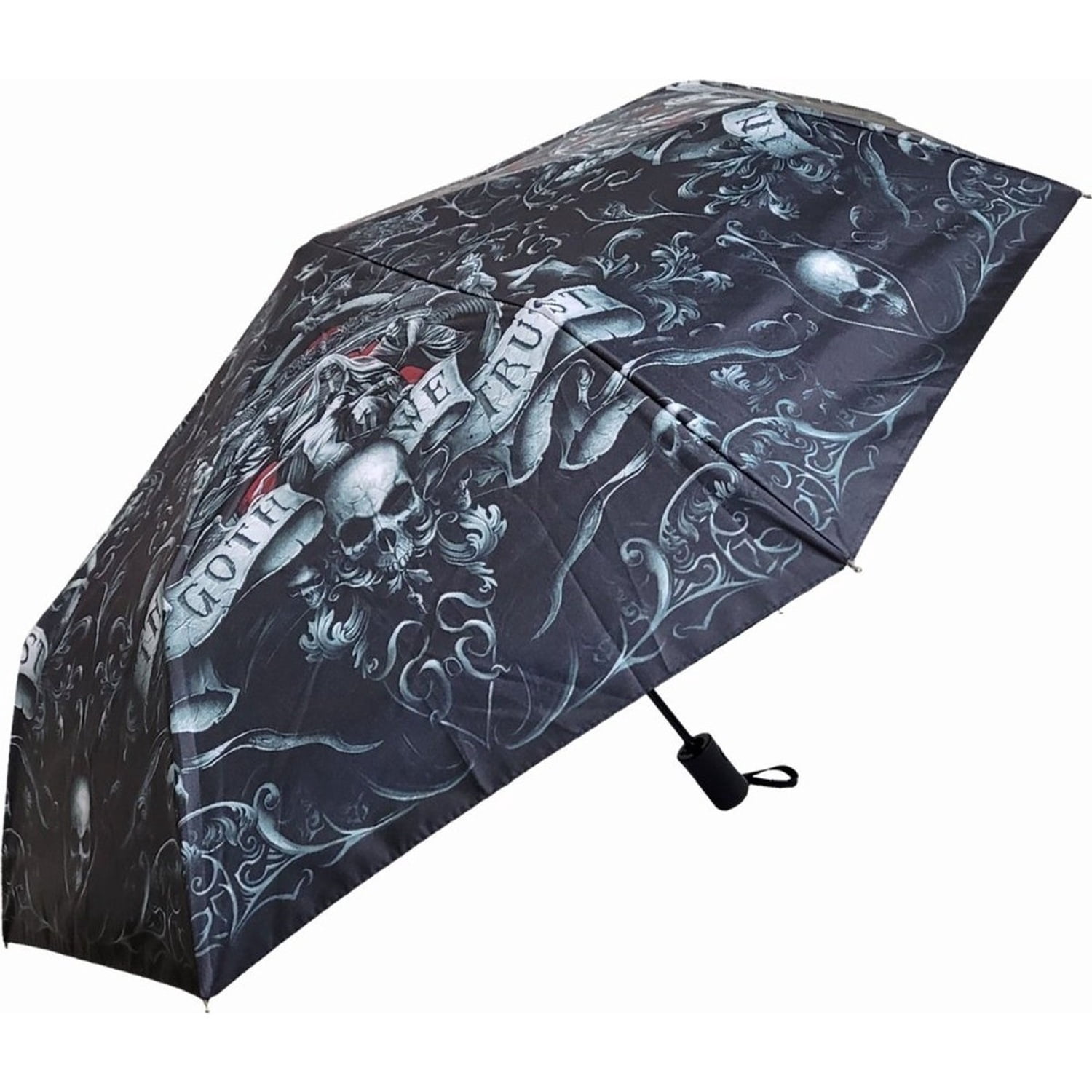 Spiral Direct In Goth We Trust Folding Umbrella - Walmart.com