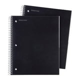 Mintra Spiral Durable Notebooks, Wide Ruled, 3 Subject, Poly Pocket ...