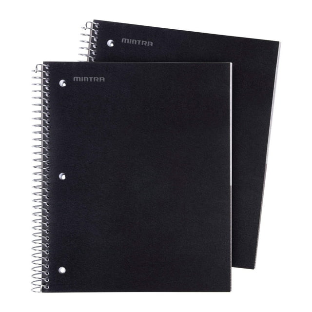 Spiral Durable Notebooks, 2 Pack (3 Subject, Wide Ruled) - Walmart.com