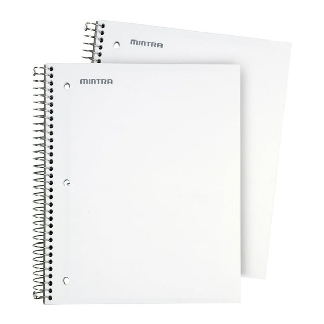 Spiral Durable Notebooks, 2 Pack (3 Subject, Wide Ruled) - Walmart.com