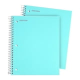 Spiral Durable Notebooks, 2 Pack (3 Subject, Wide Ruled) - Walmart.com
