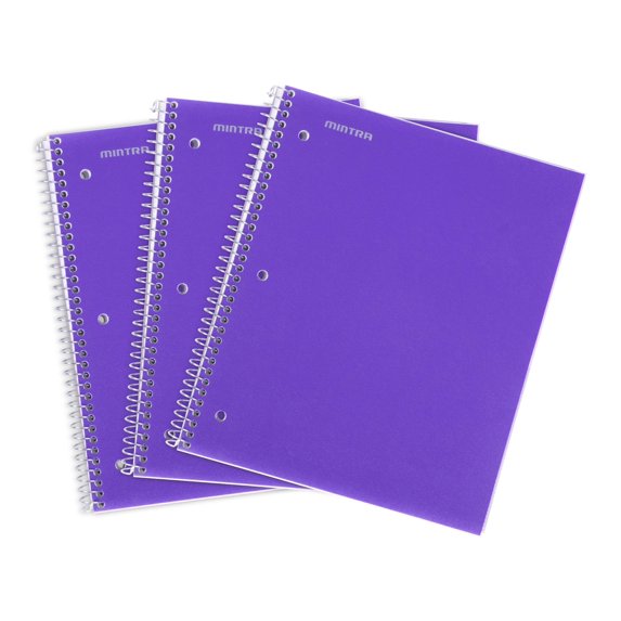 Spiral Durable Notebooks, 3 Pack (1 Subject, College Ruled) - Walmart.com