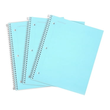 Spiral Durable Notebooks - 3 Subject ( 3 Pack ) - Walmart.com