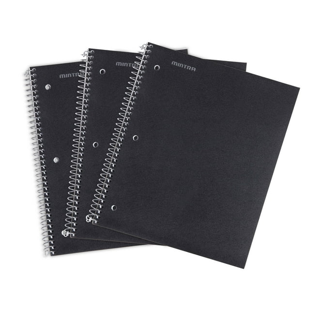 Spiral Durable Notebooks, 3 Pack (1 Subject, Wide Ruled) - Walmart.com