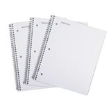 Spiral Durable Notebooks, 3 Pack (1 Subject, Wide Ruled) - Walmart.com