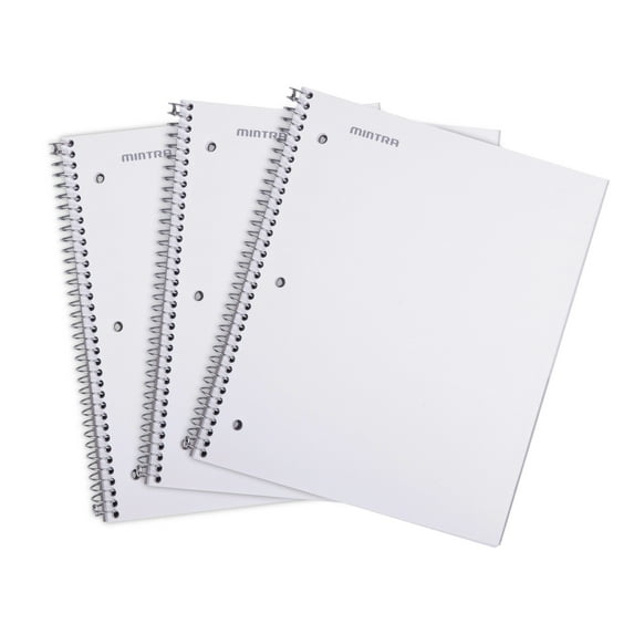 Spiral Durable Notebooks, 3 Pack (1 Subject, Wide Ruled) - Walmart.com