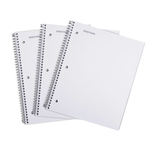 Spiral Durable Notebooks, 3 Pack (1 Subject, Wide Ruled) - Walmart.com