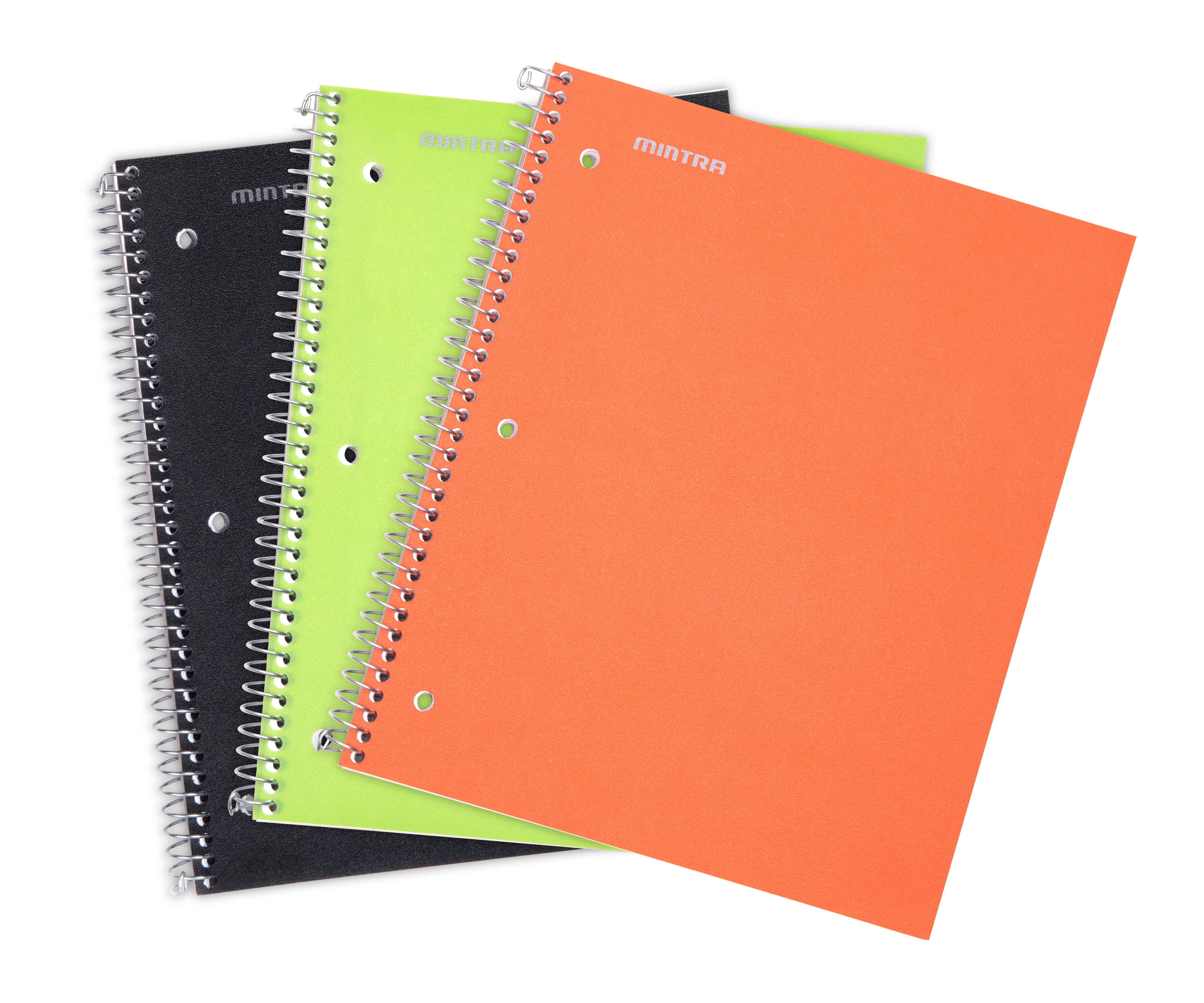 Spiral Durable Notebooks, 3 Pack (1 Subject, Wide Ruled) - Walmart.com