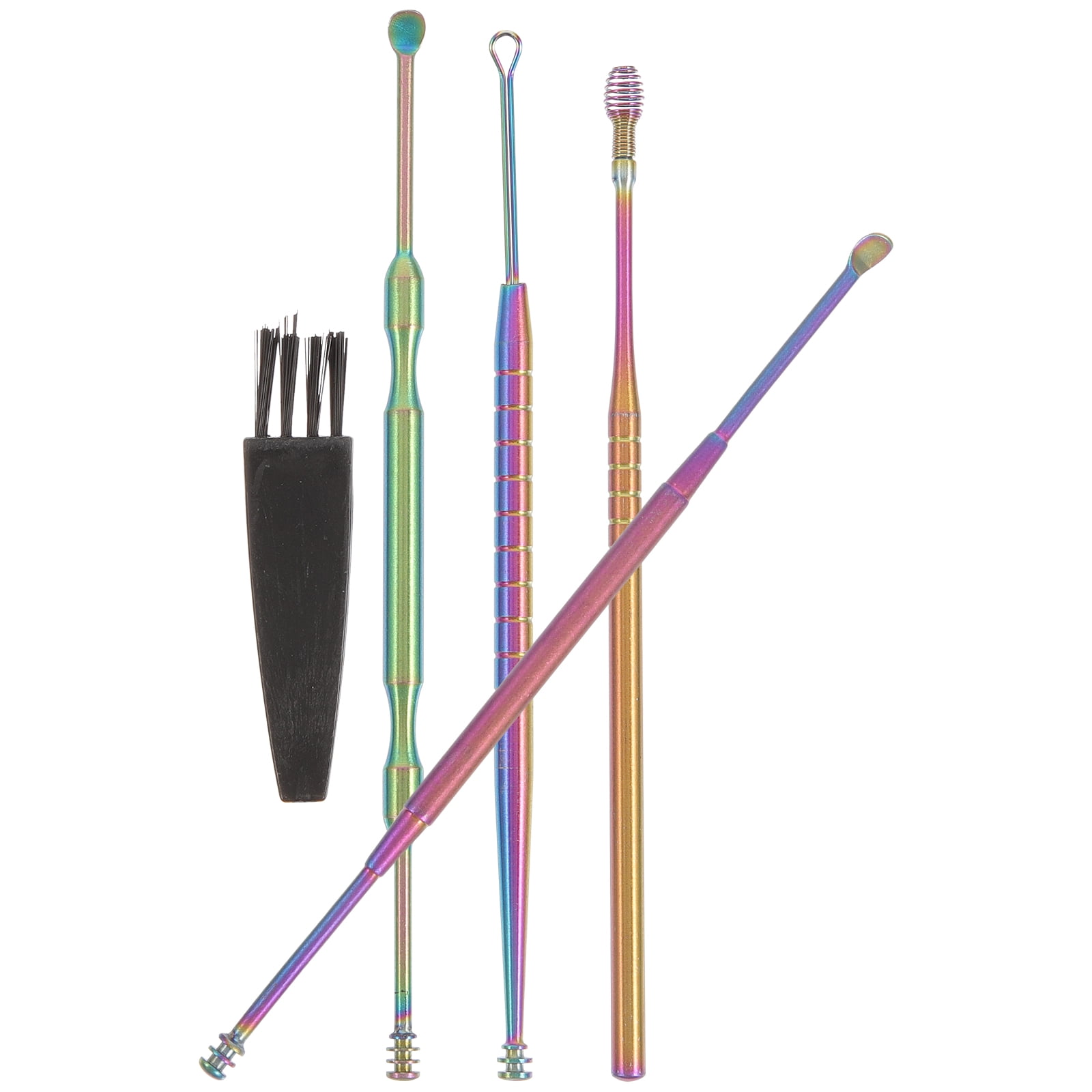 Spiral Ear Wax Remover Springs Kit Cleaning Set of 5 Piece Spoon Scoop ...