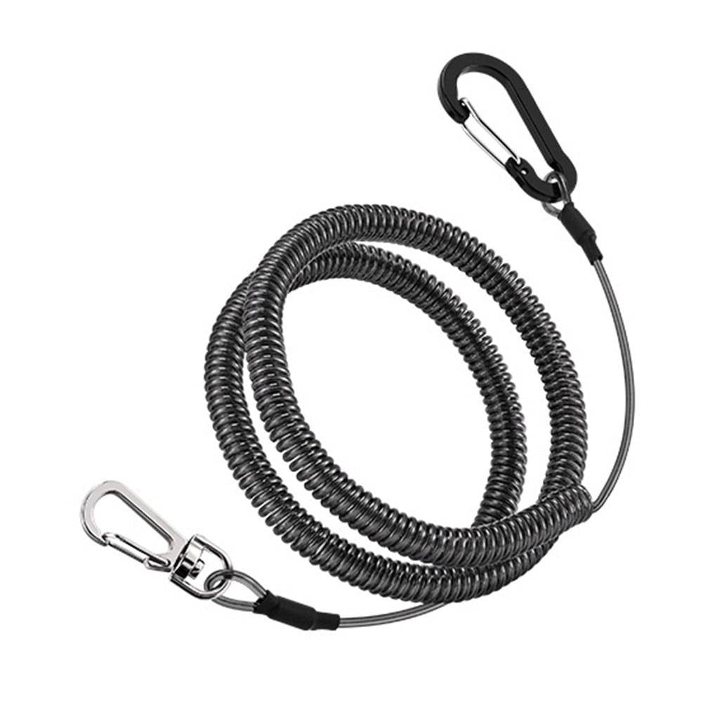 Spiral Fishing Lanyard Retractable Safety Coiled Cord Lanyard with ...