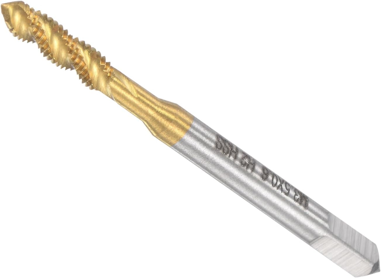 Spiral Flute Threading Tap, M3.5 x 0.6 Thread Size 3 Flutes, High Speed ...