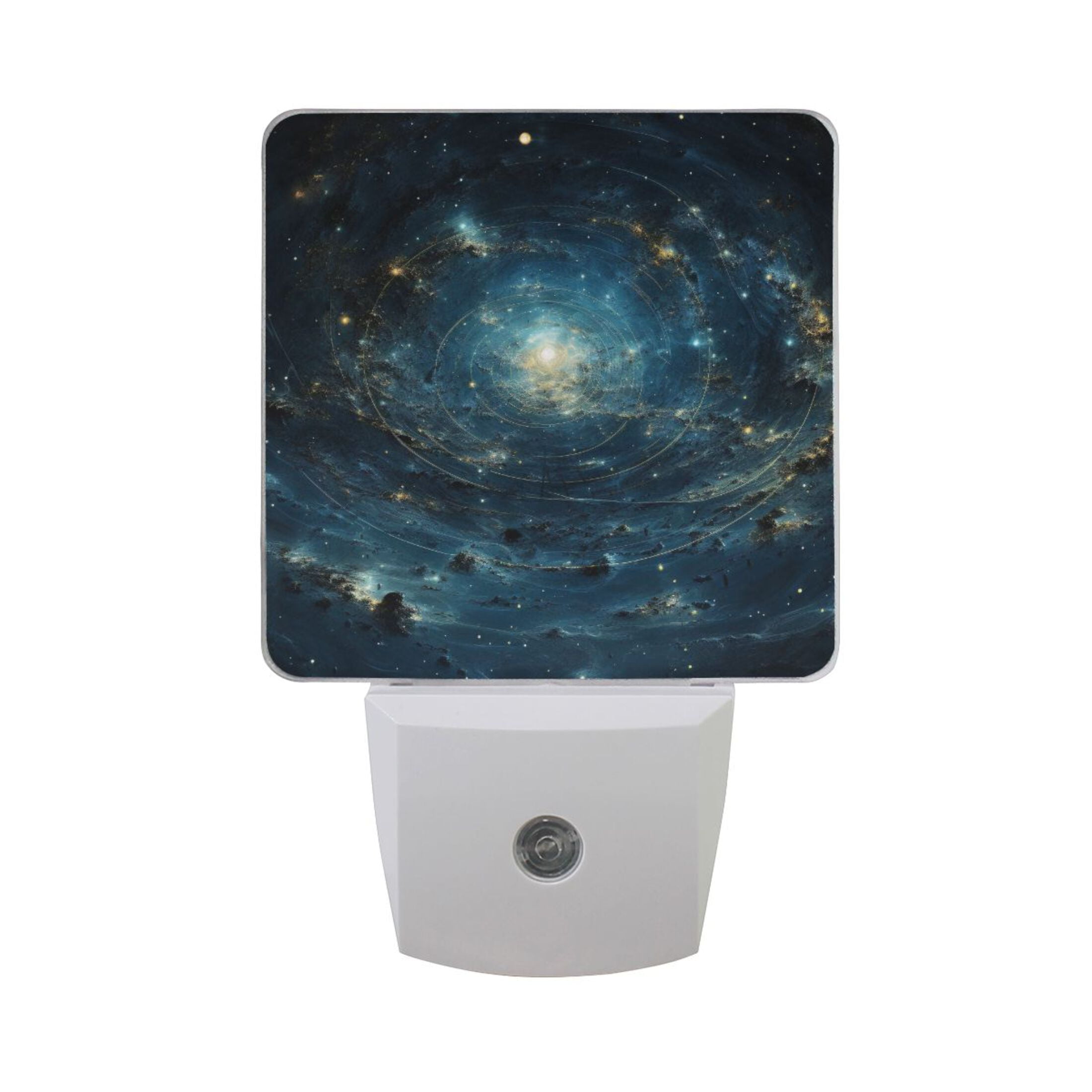 Spiral Galaxy with Stars and Nebulae Night Light 2 Pack LED Nightlight ...