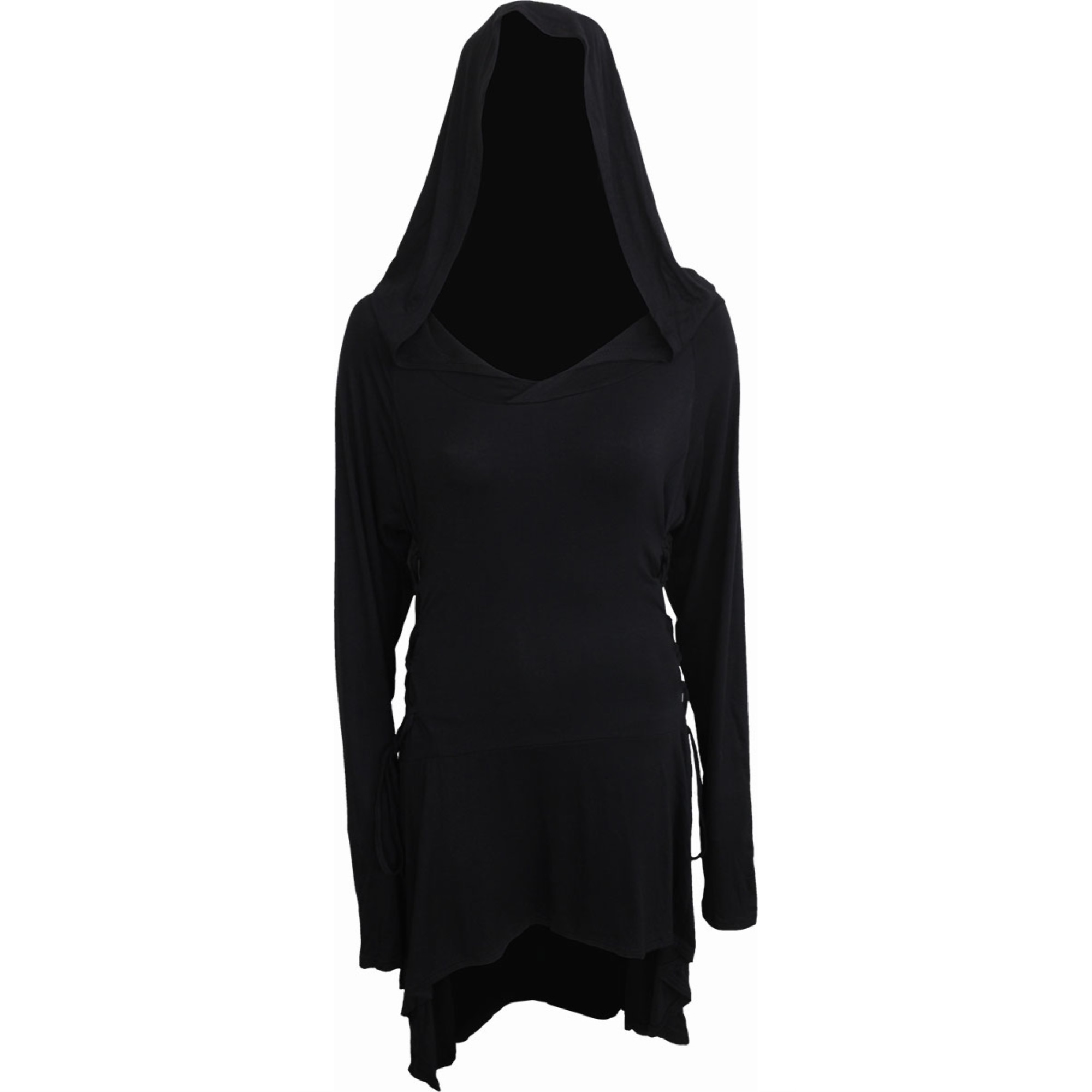 GOTHIC ELEGANCE - Black Widow Gothic Hooded Dress - Walmart.com