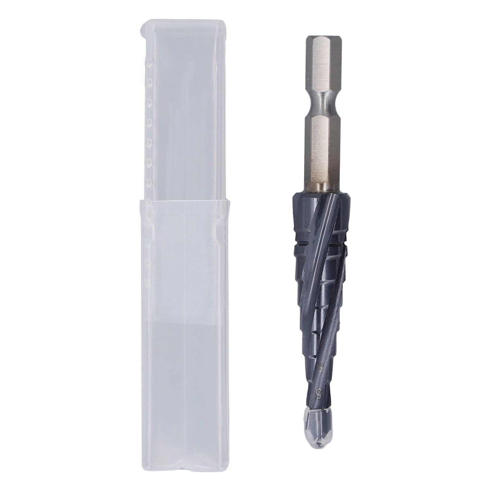 Spiral Grooved Step Drill Bit 4mm to 12mm Step 1/4in Shank M35 Cobalt 9 Sizes Multi Step Cone ...