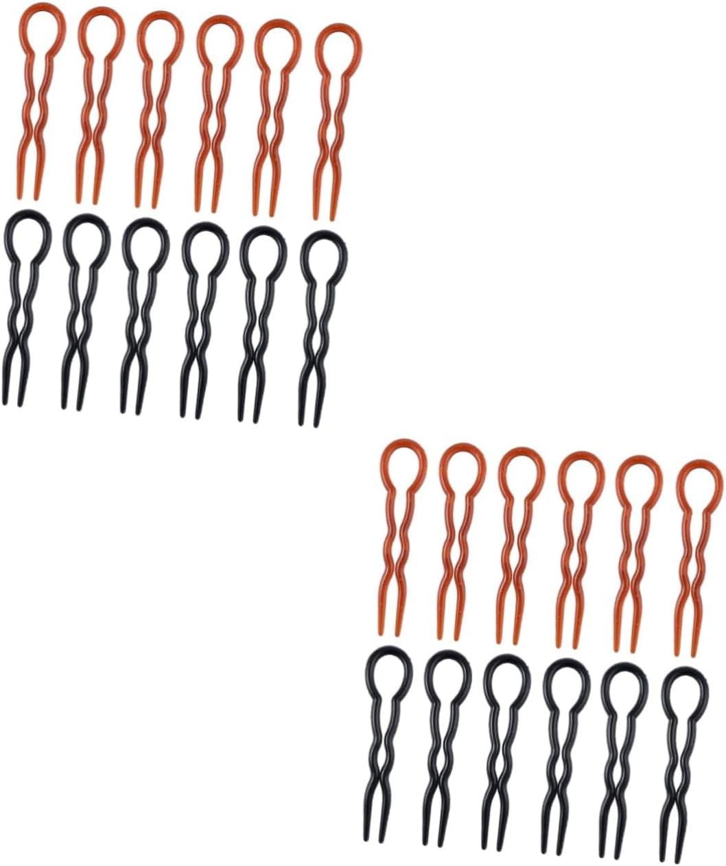 Spiral Hair Pin 24 pcs Wavy Girls Pins Shaped Styling Tool Bun & Crink ...