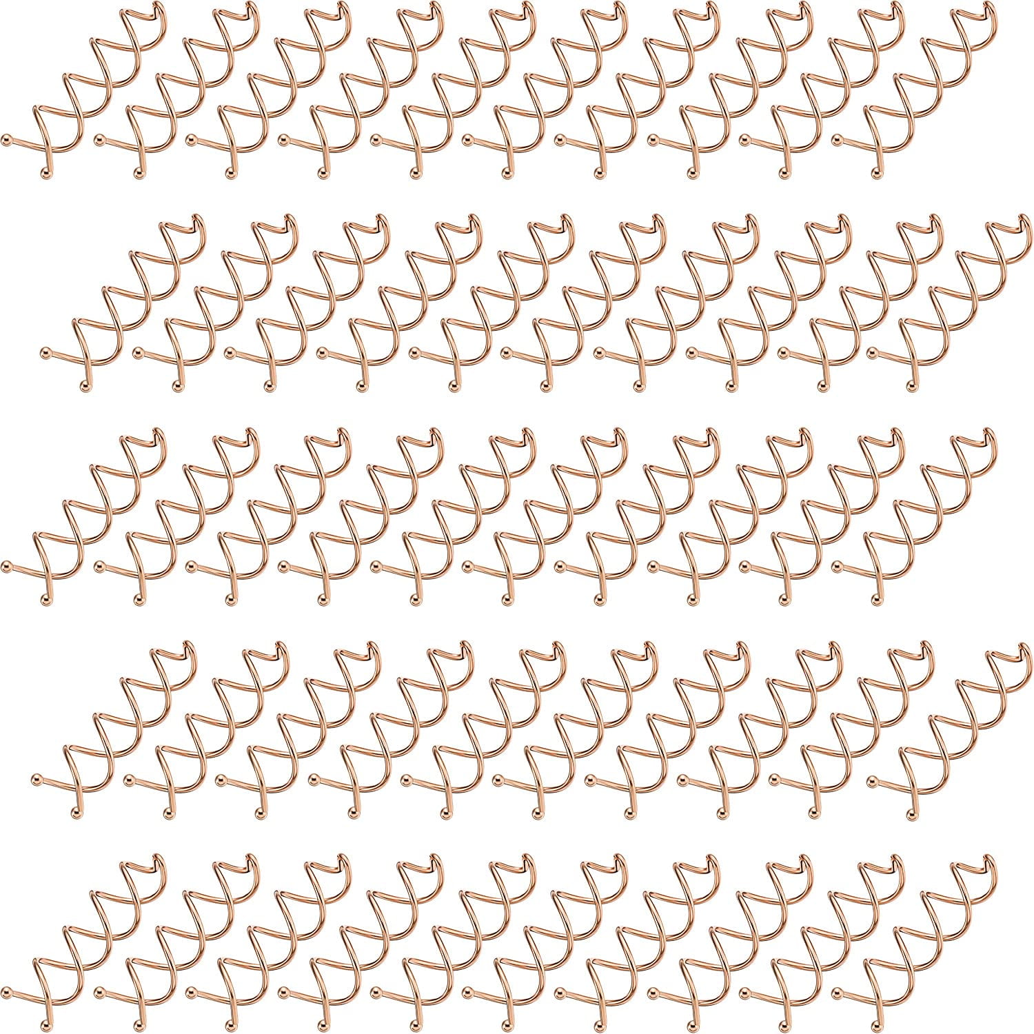 Spiral Hair Pin Non-Scratch Round Tips Twist Screw Hair Pin for DIY ...