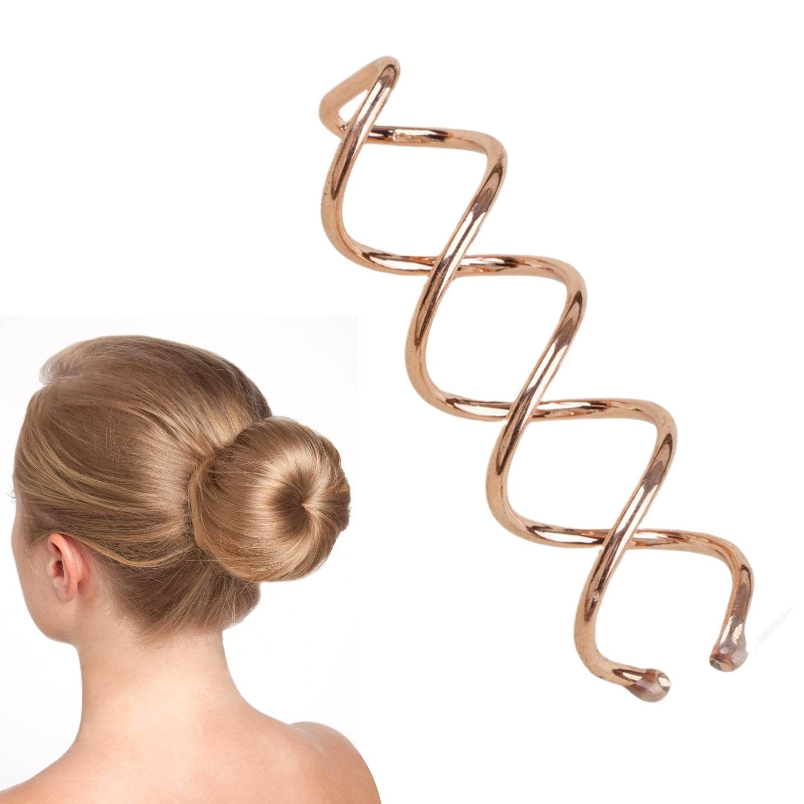 Spiral Hair Pins,Rose Gold Spin Pins, Hair Clips for Women Girls, Hair ...