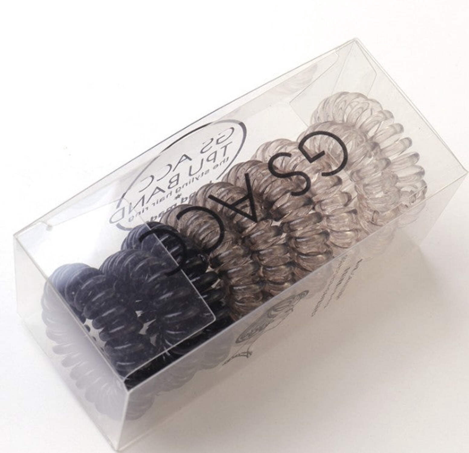 Spiral Hair Ties / Phone Cord Hair Ties / Hair Coils - 9 PC SET ...