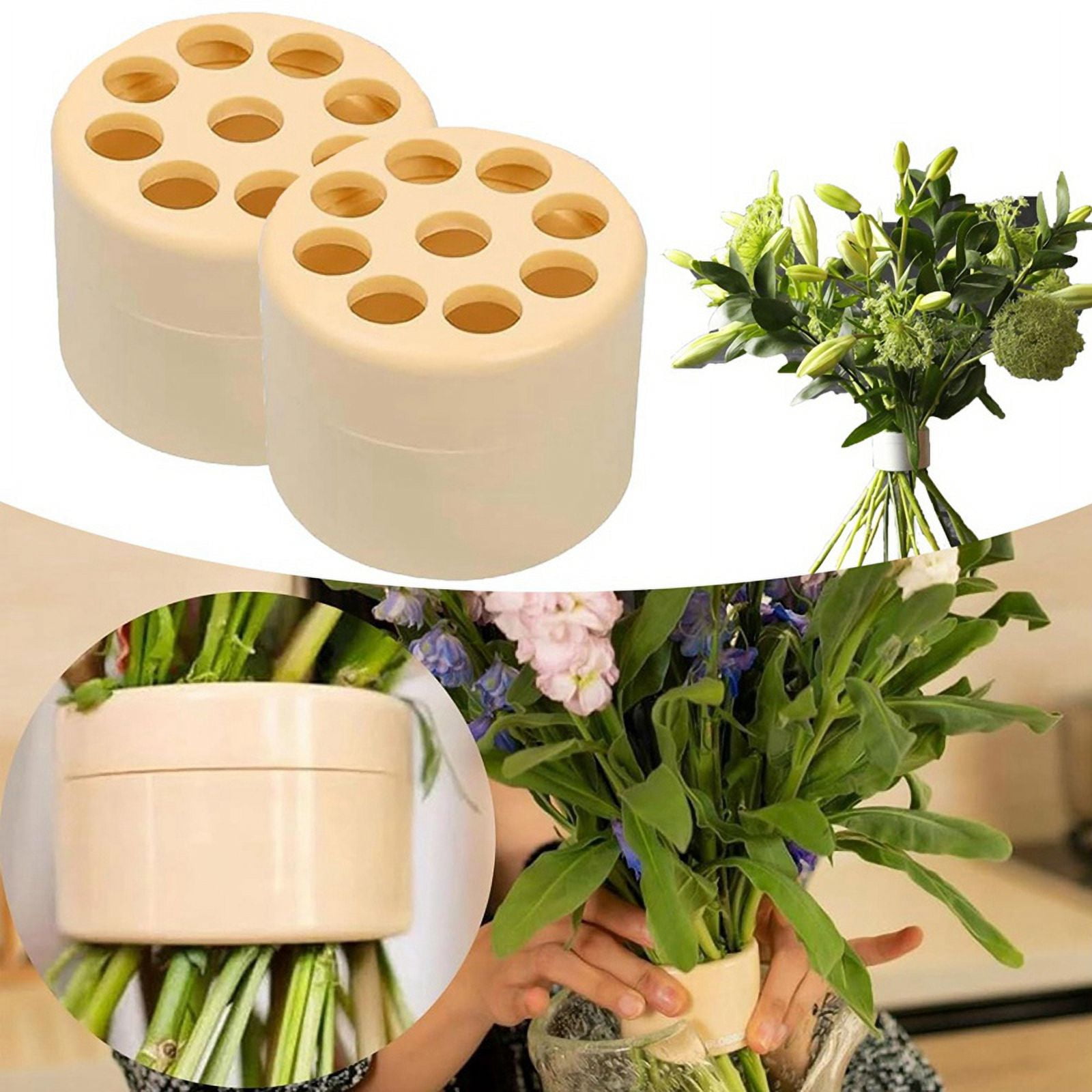Spiral Ikebana Stem Holder, Reusable Floral Grid for Vase, Bloom Shaper ...