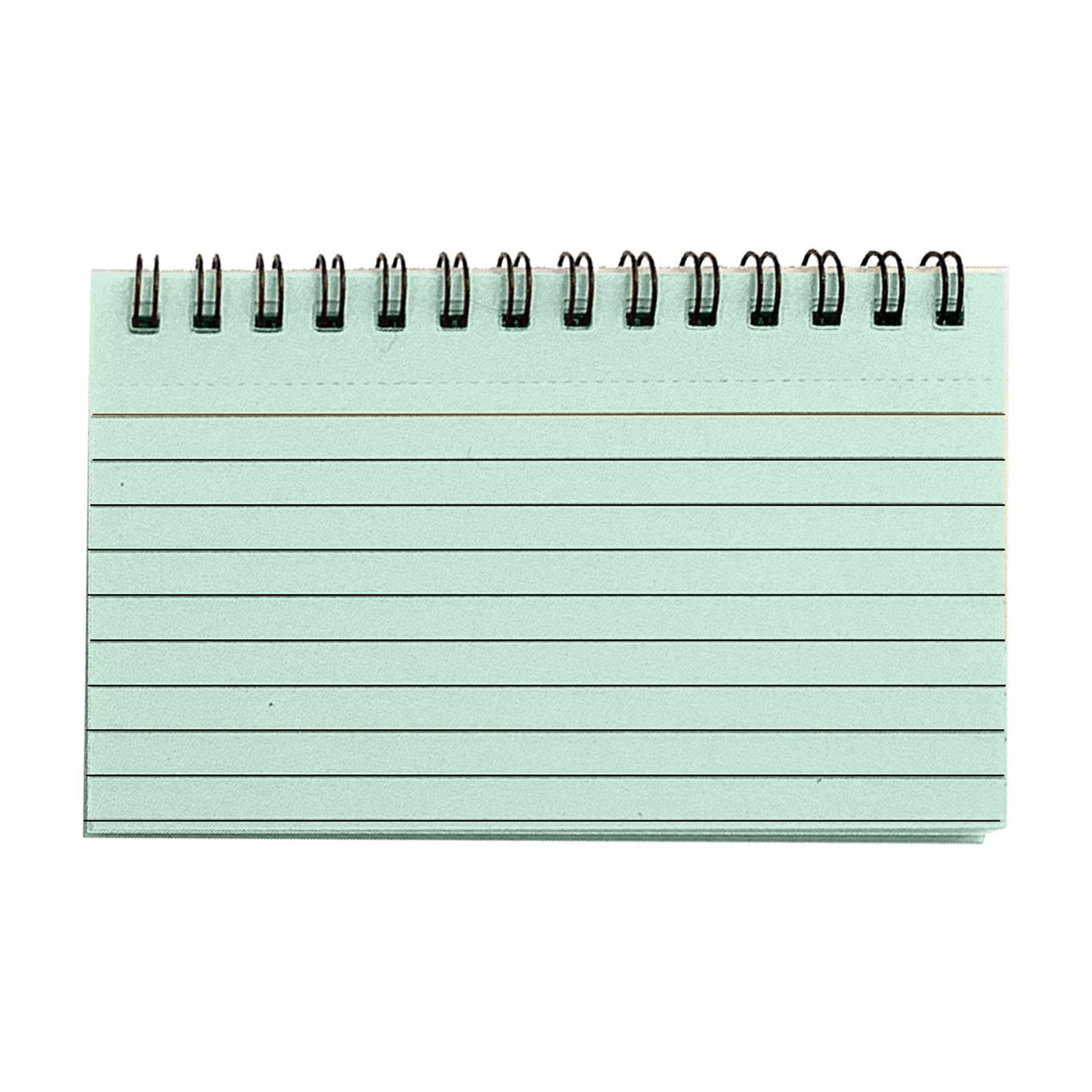 Spiral Index Cards50 Pieces Multicolor Index Cards 3X5 Inches Ruled ...