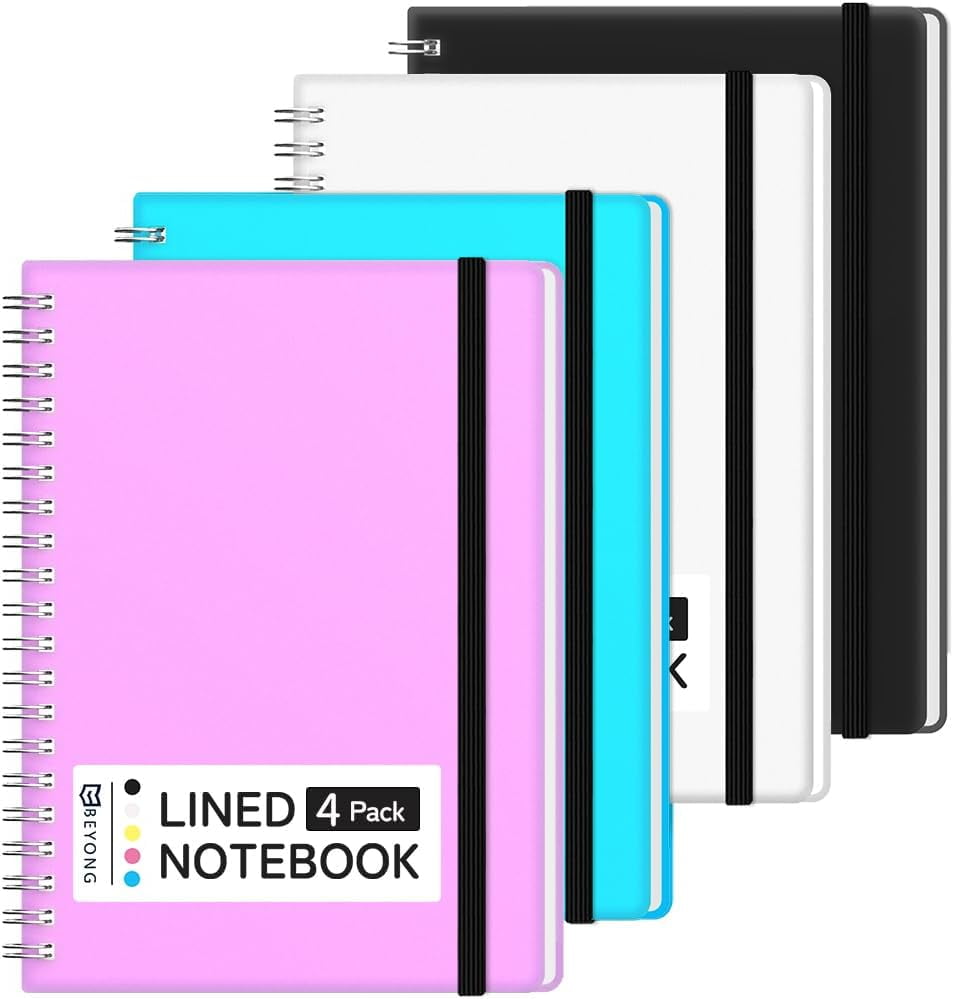 Spiral Journal Notebook - 2 Pack Small Size, Lined Journals for Writing ...