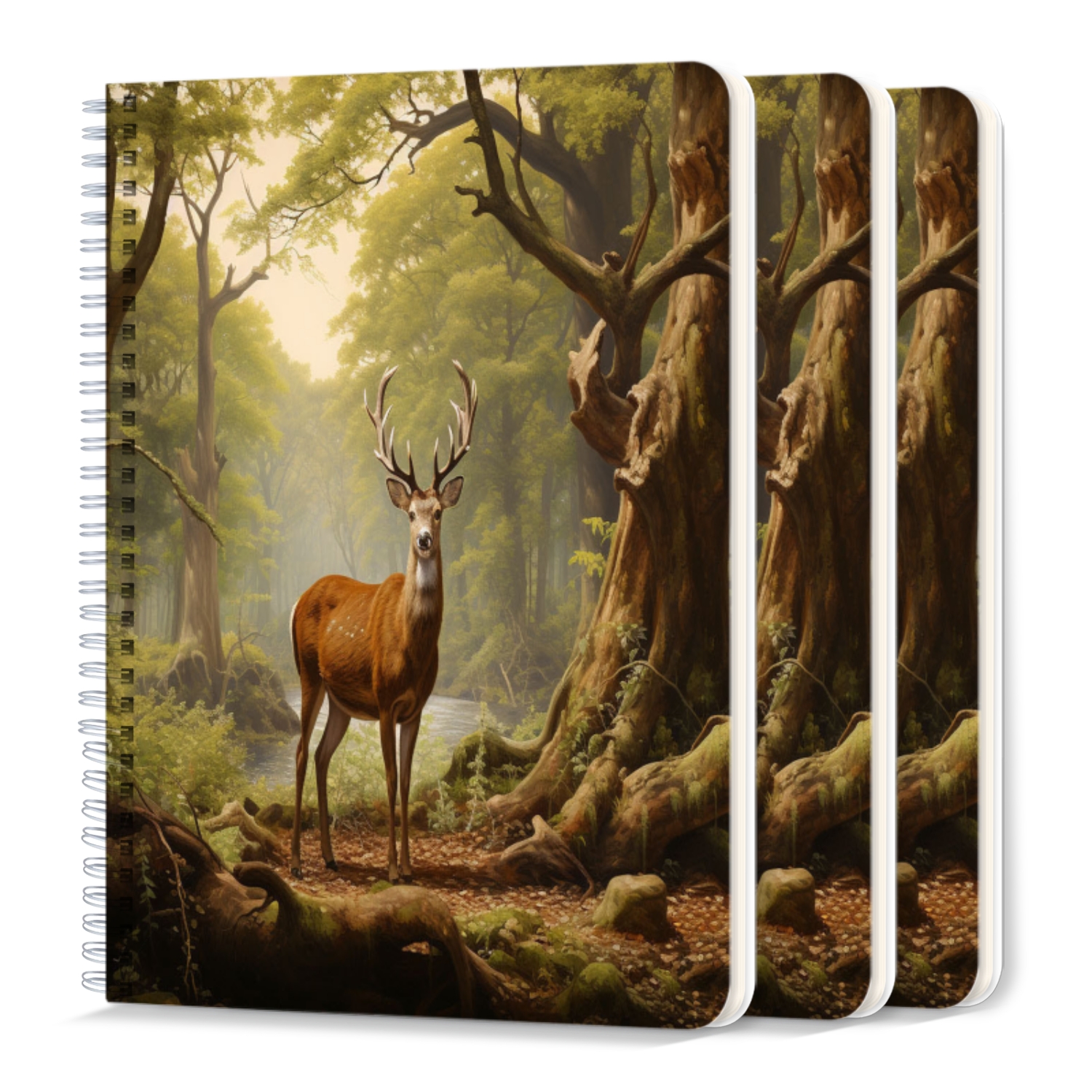 Spiral Journal Notebook,50 Sheets A5 College Ruled Notebook/Journal 3 Pcs for School Office Home ...