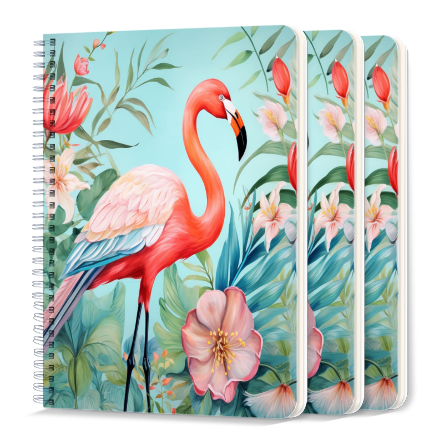 Spiral Journal Notebook,50 Sheets A5 College Ruled Notebook/Journal 3 Pcs for School Office Home ...