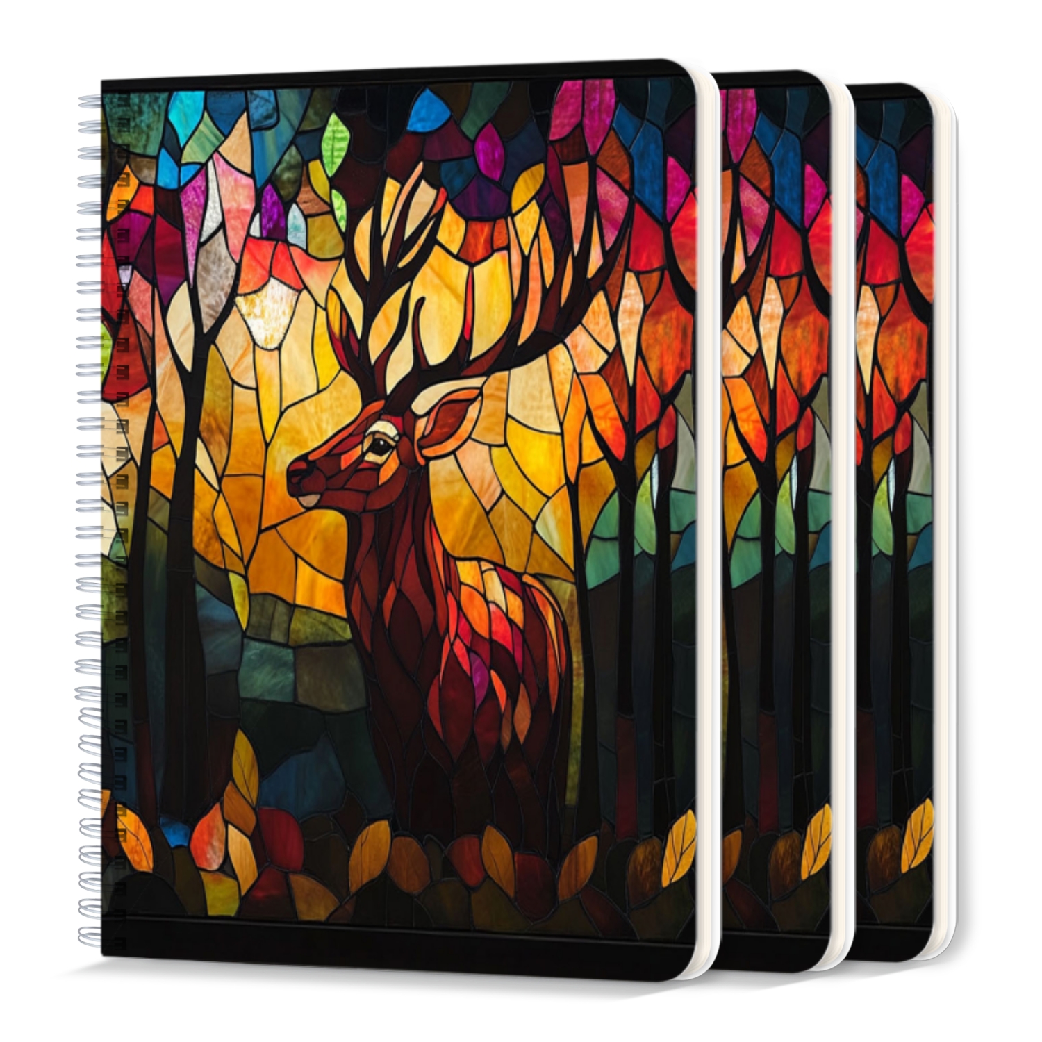 Spiral Journal Notebook,50 Sheets A5 College Ruled Notebook/Journal 3 Pcs for School Office Home ...