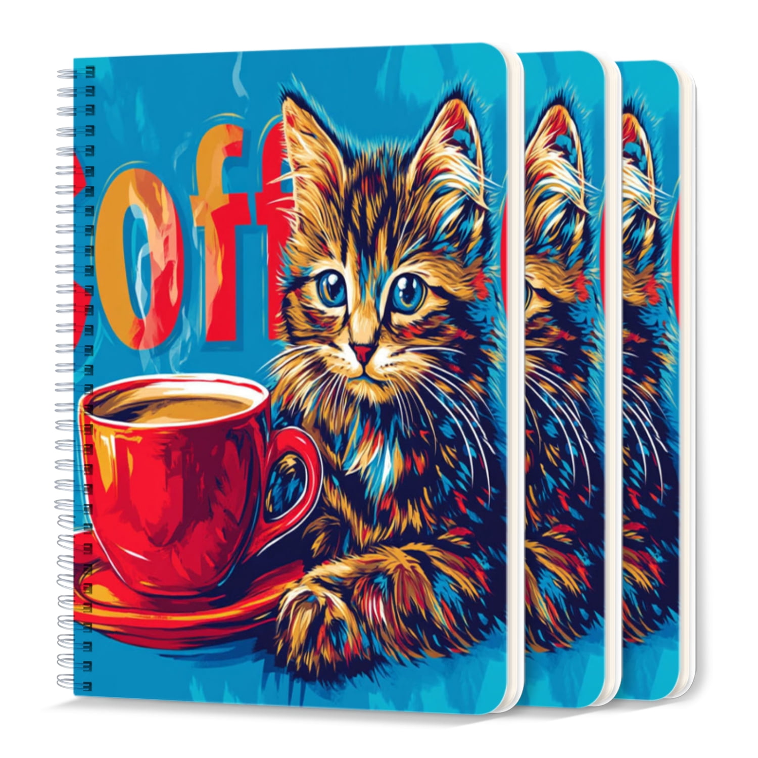Spiral Journal Notebook,50 Sheets A5 College Ruled Notebook/Journal 3 ...