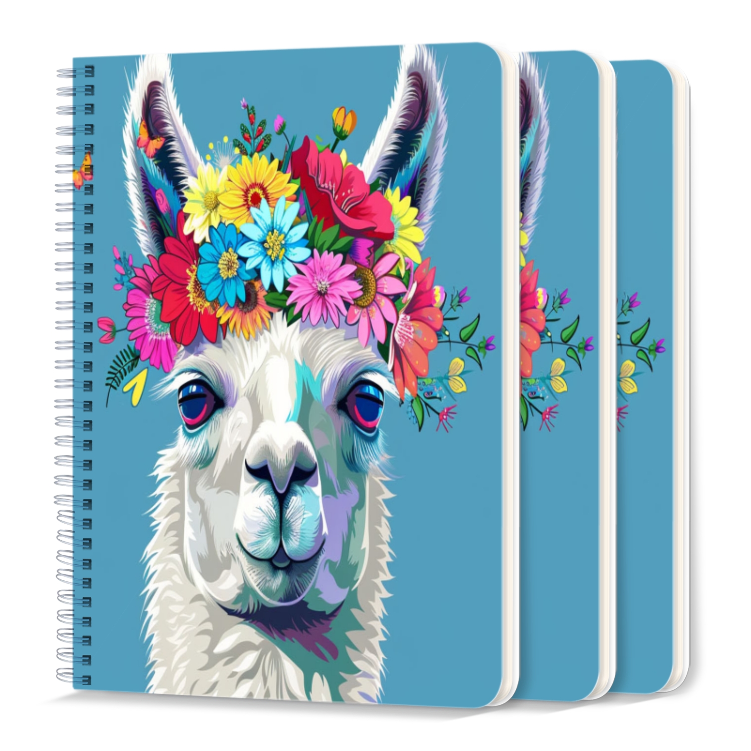 Spiral Journal Notebook,50 Sheets A5 College Ruled Notebook/Journal 3 Pcs for School Office Home ...