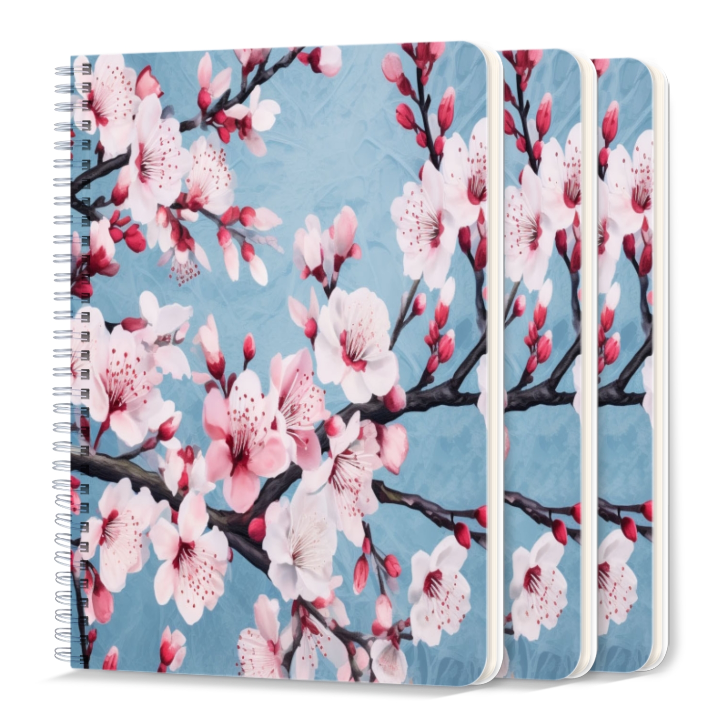 Spiral Journal Notebook,50 Sheets A5 College Ruled Notebook/Journal 3 Pcs for School Office Home ...