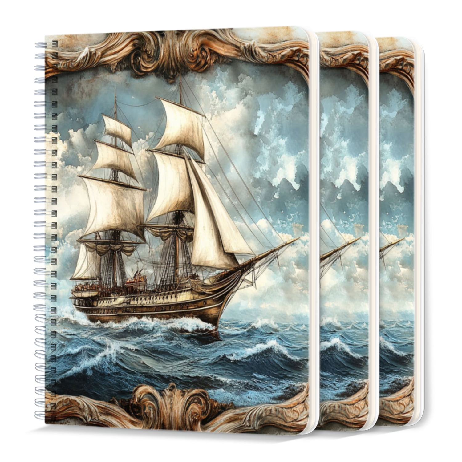 Spiral Journal Notebook,50 Sheets A5 College Ruled Notebook/Journal 3 ...